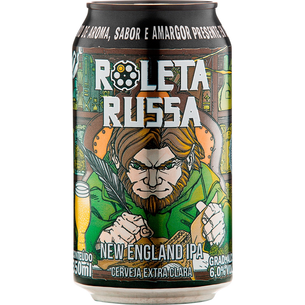 Cerveja Roleta Russa New England Lata 350ml | Shopee Brasil