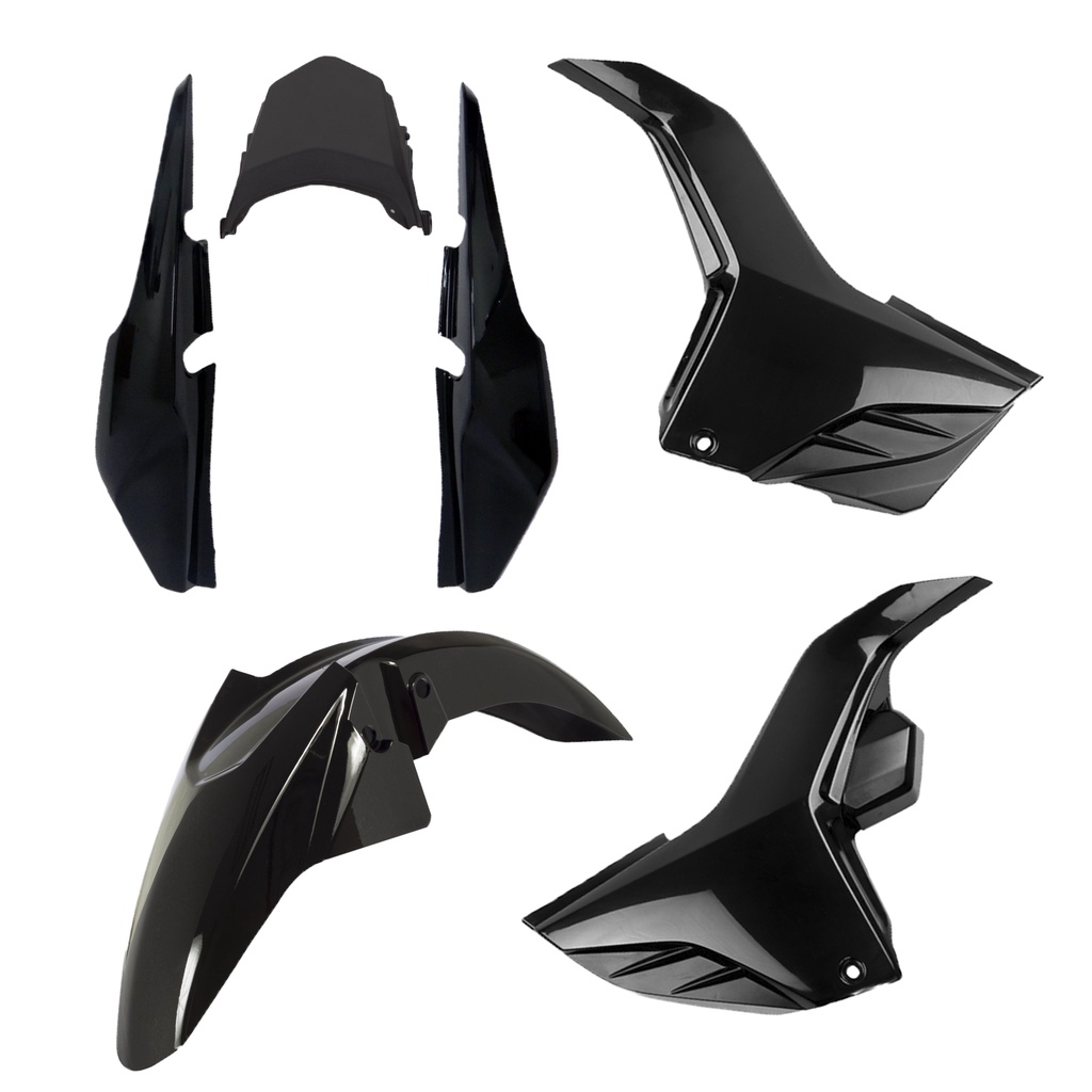 Kit Plástico Carenagem CG 160 Fan 160 ESDI - 2016 2017 Preto | Shopee ...