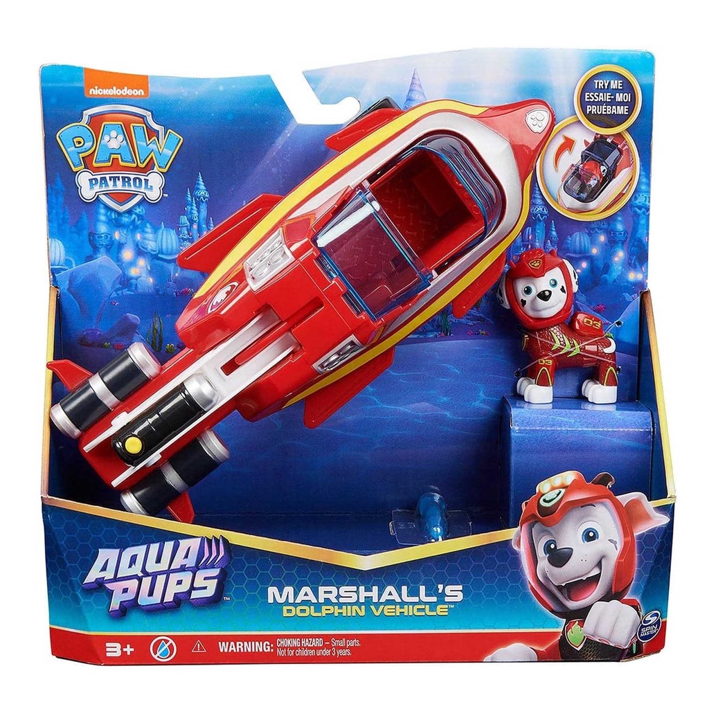 Patrulha Canina Veículo Aqua Pups Marshal - Sunny 03478 | Shopee Brasil