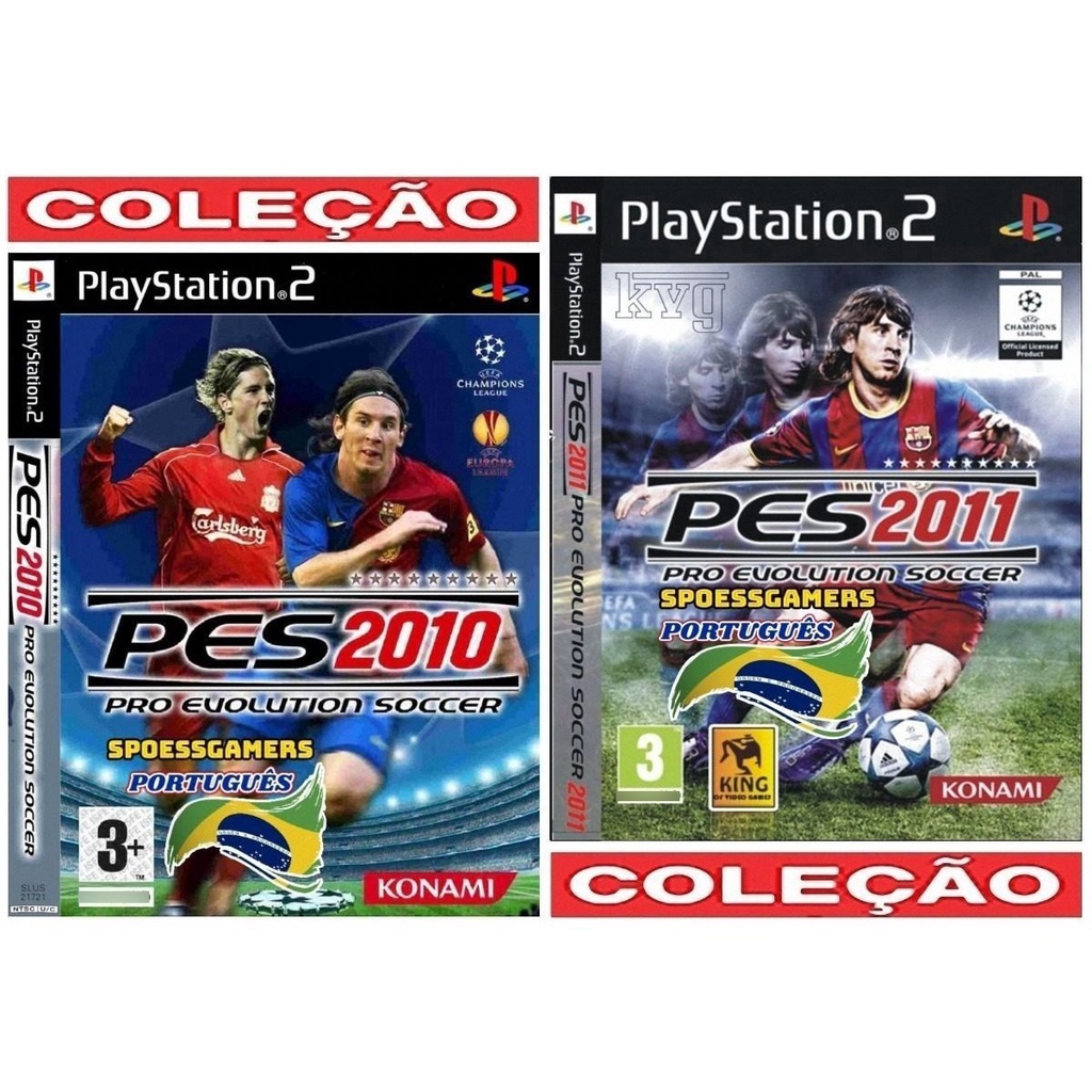 Pes 2010 + 2011 Ps2 Pro Evolution Soccer Patch Me | Shopee Brasil