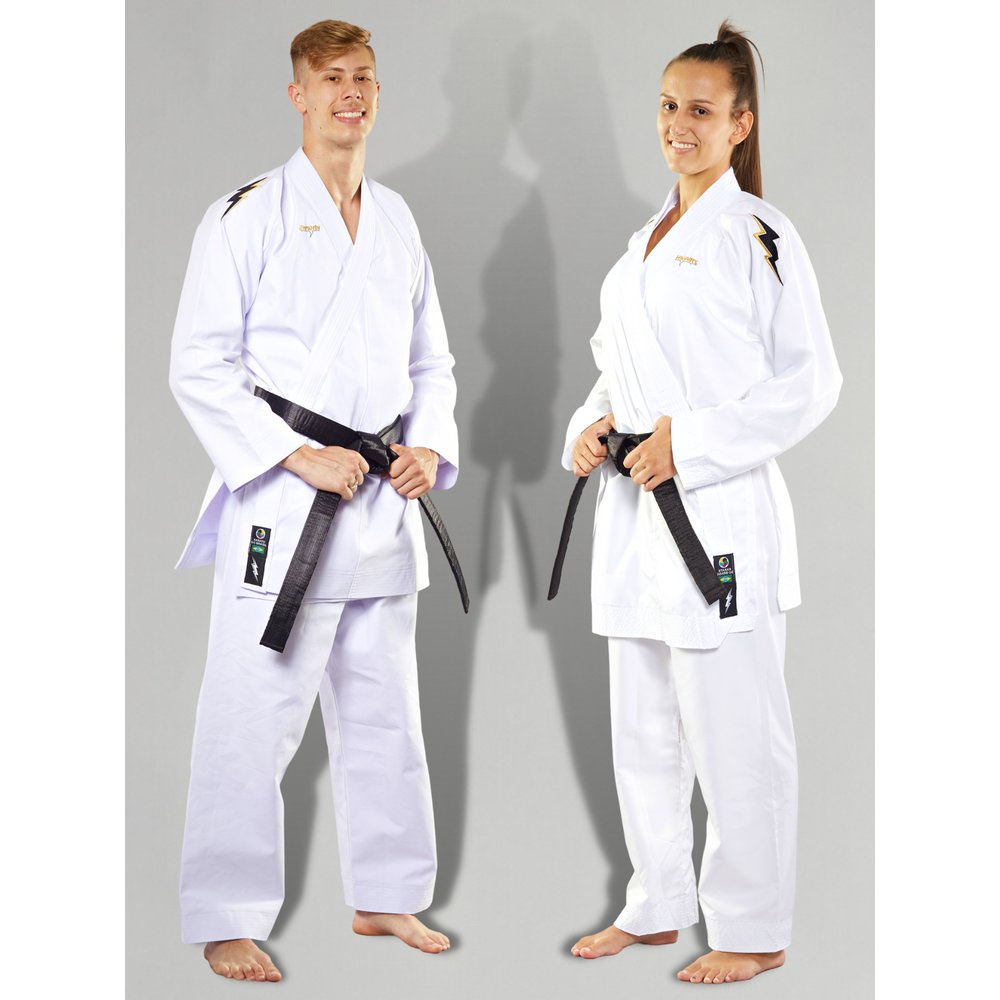 Kit Dois Kimonos Adulto Zanshin Gold Line Kata e Kumite com CBK ...