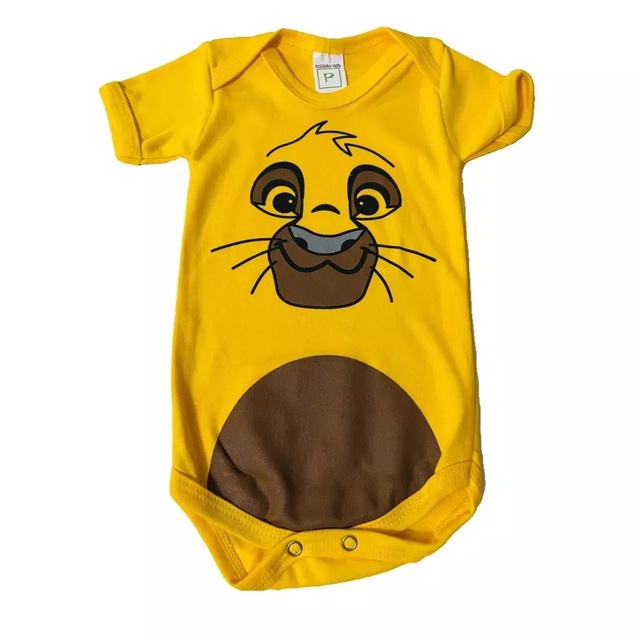Body Bebê Temático Menino Fantasia Infantil - Simba | Shopee Brasil