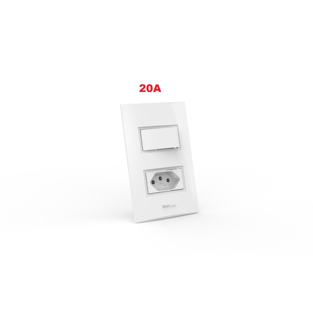 INTERRUPTOR MODULAR BELEZE CONJUNTO 4X2 1 TECLA COM TOMADA 20A BRANCA ... INTERRUPTOR MODULAR BELEZE CONJUNTO 4X2 1 TECLA COM TOMADA 20A BRANCA ...