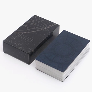 True Black Tarot Dark Tarot Cards 78 Cards Set Divination Game | Shopee ...
