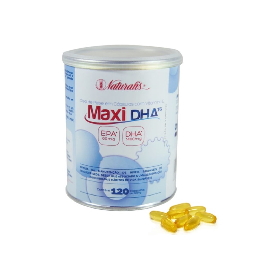 Omega-3 Maxi DHA Naturalis 120 Cápsulas | Shopee Brasil