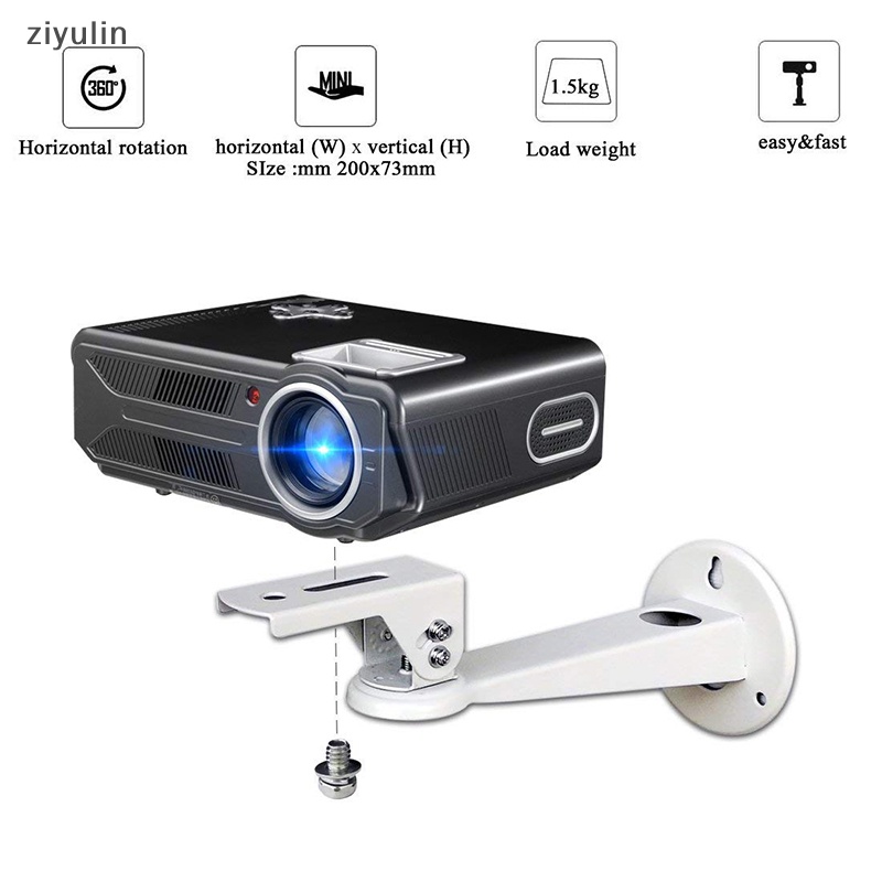 CVC 360 Ângulo Mini Projetor De Teto Para Montagem Em Parede Suporte De ... CVC 360 Ângulo Mini Projetor De Teto Para Montagem Em Parede Suporte De ...