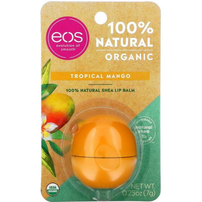 Batom Lip Balm Manga Tropical esfera 7g EOS | Shopee Brasil
