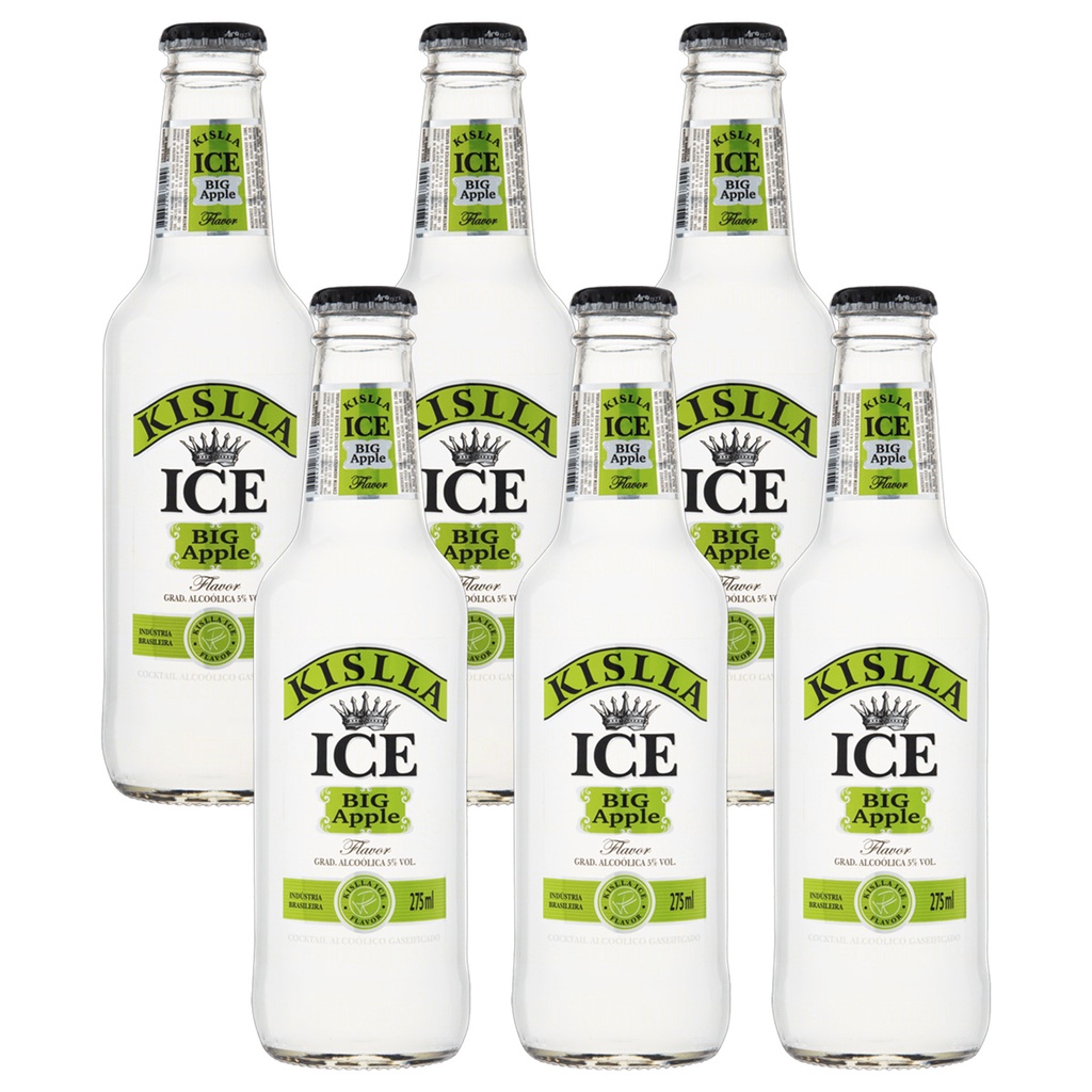 KIT 06 ICE KISLLA BIG APPLE 275ML | Shopee Brasil