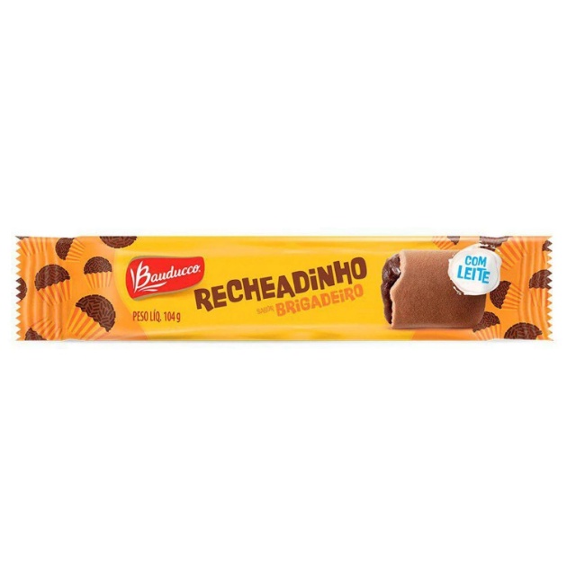 10 Recheadinhos Brigadeiro Bauducco 104g | Shopee Brasil