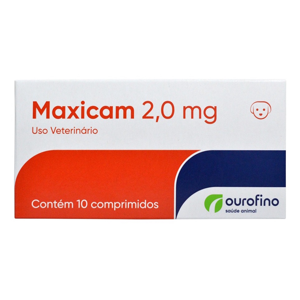 Maxicam Ourofino 2mg 10 Comprimidos Anti-Inflamatório | Shopee Brasil