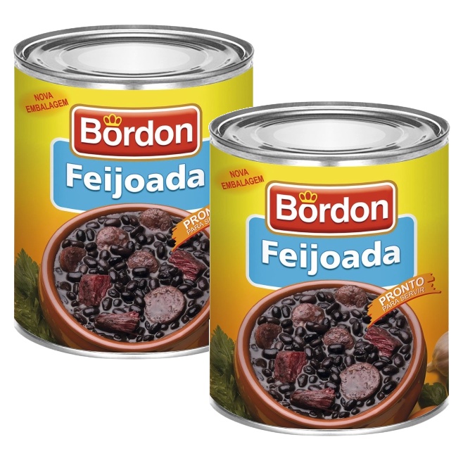kit 2 FEIJOADA BORDON LATA 830G | Shopee Brasil