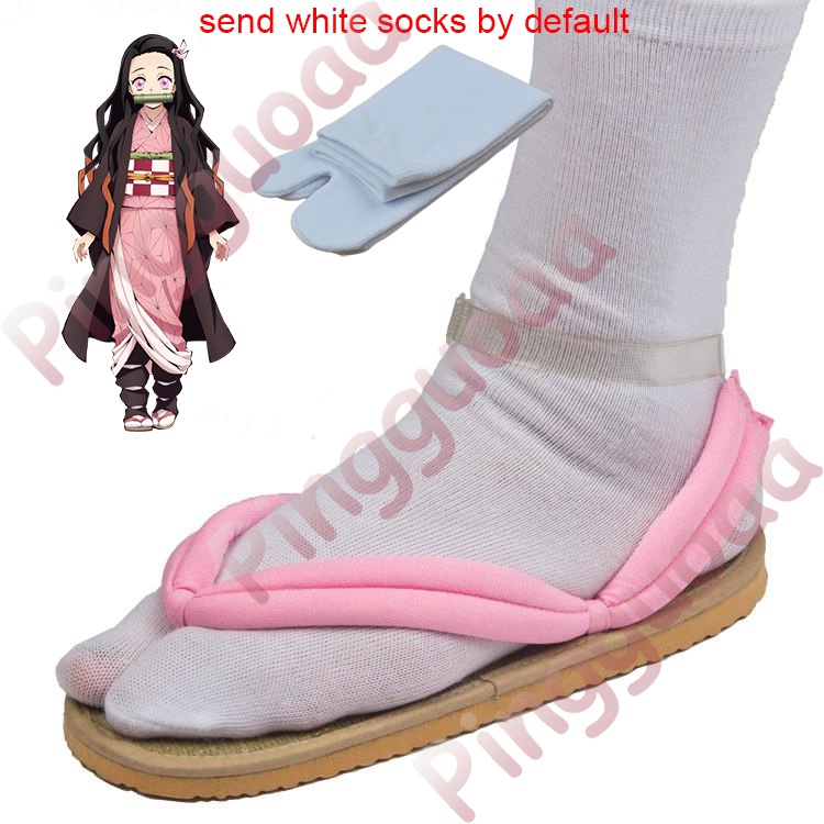 Anime Demon Slayer Kimetsu No Yaiba Cosplay Shoes Kamado Tanjirou ...