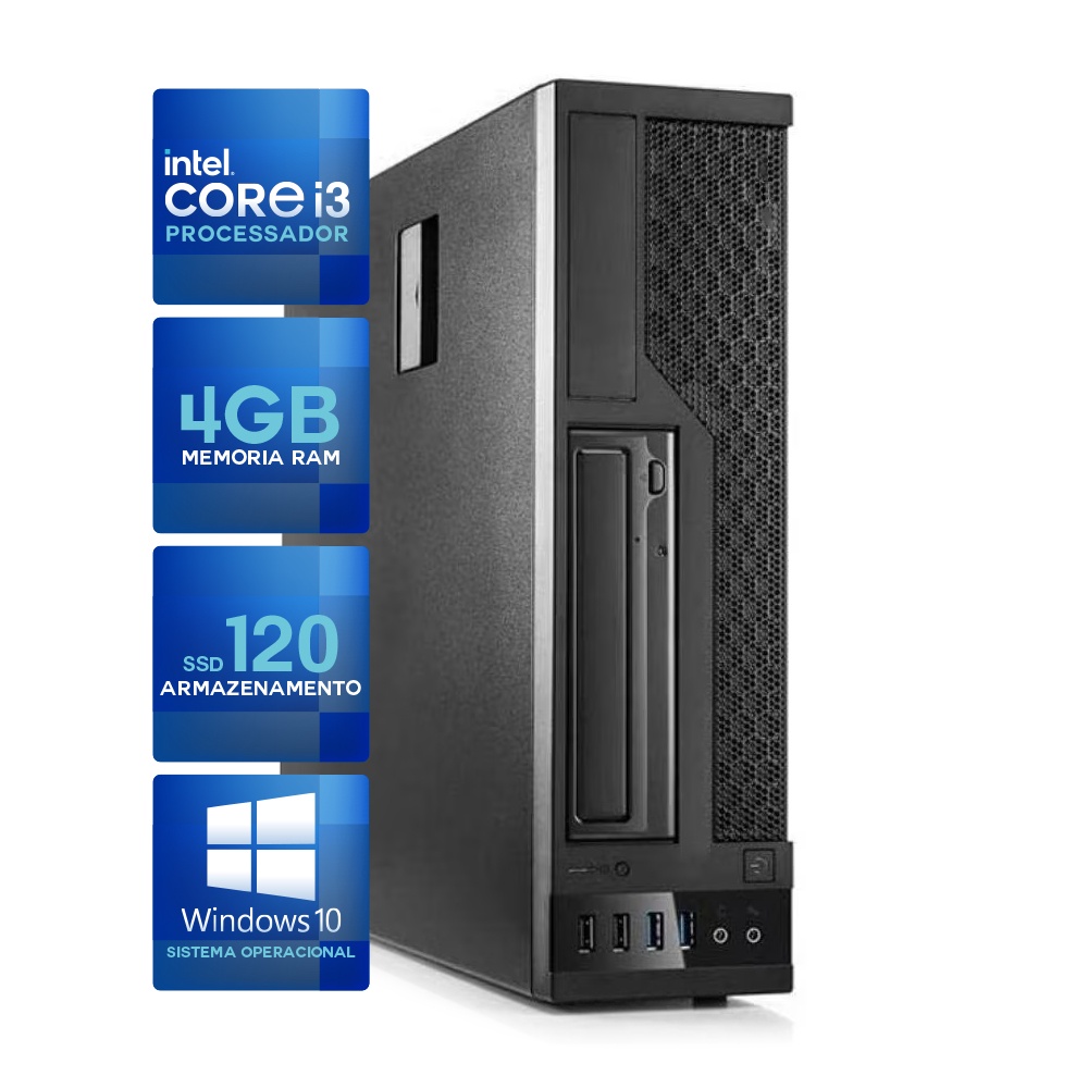 Computador Intel Core i3 4Gb Ssd 120Gb Windows 10 – In4best | Shopee Brasil