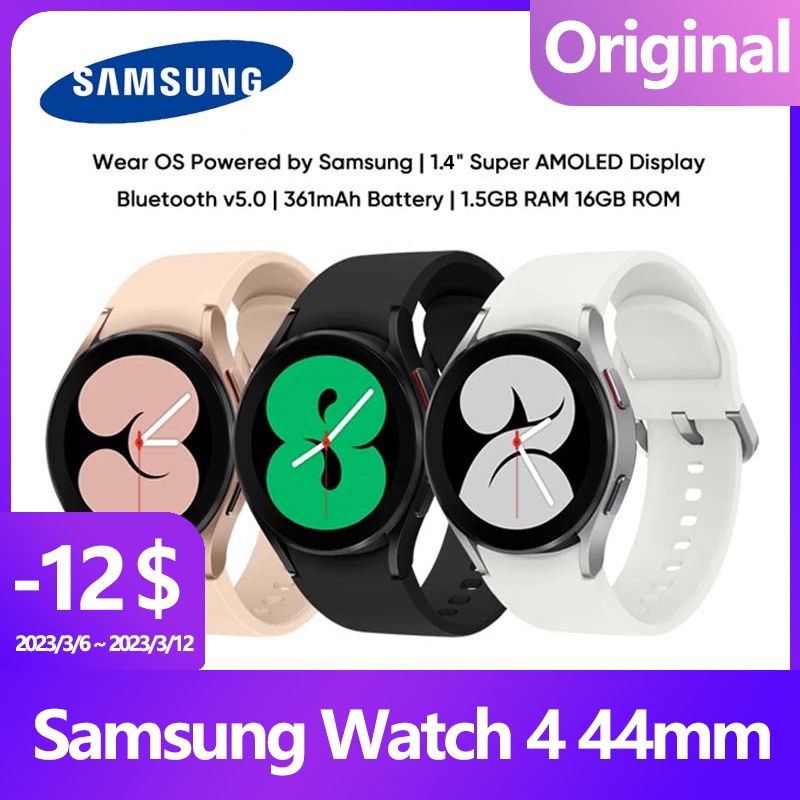 Original samsung galaxy 4 bluetooth watch SM-R870 44mm nfc amoled ...