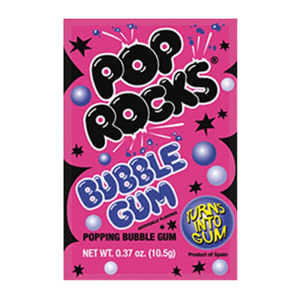 Balas Explosivas Pop Rocks Sabor Chiclete 9,5g | Shopee Brasil