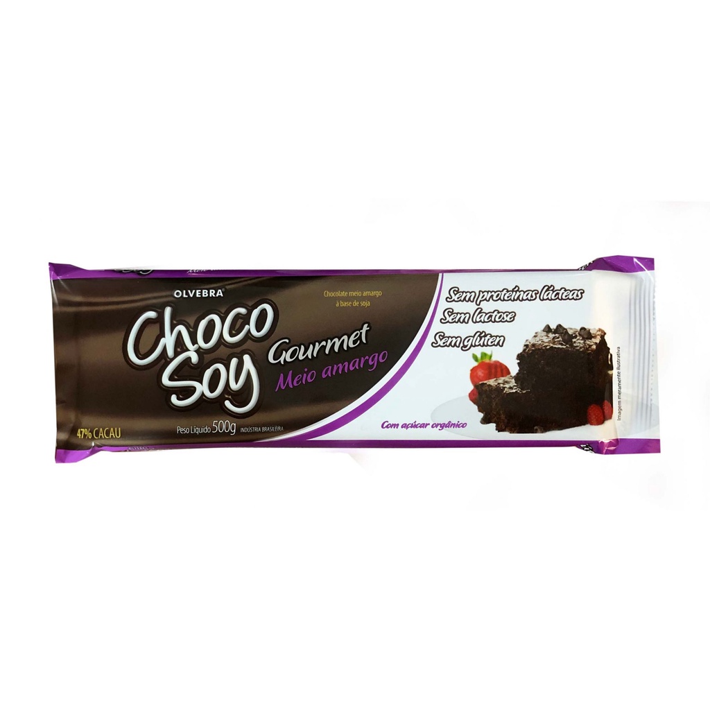 Choco Soy Gourmet Meio Amargo 500g | Shopee Brasil