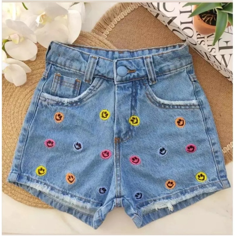 short juvenil emoji | Shopee Brasil