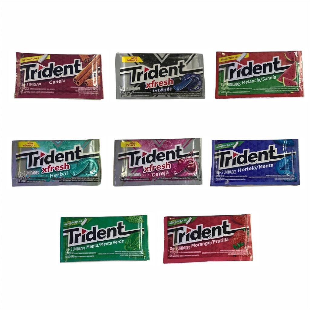 Chiclete Trident Caixa Escolha o Sabor C/ 21un - Adams | Shopee Brasil