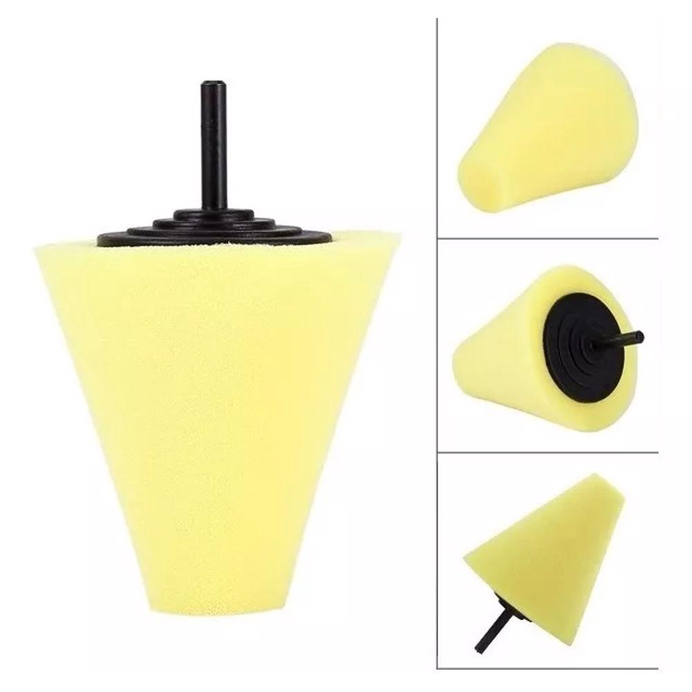 Cone Espuma Boina Polimento Rodas Carros Motos - Grosso G.80 | Shopee Brasil