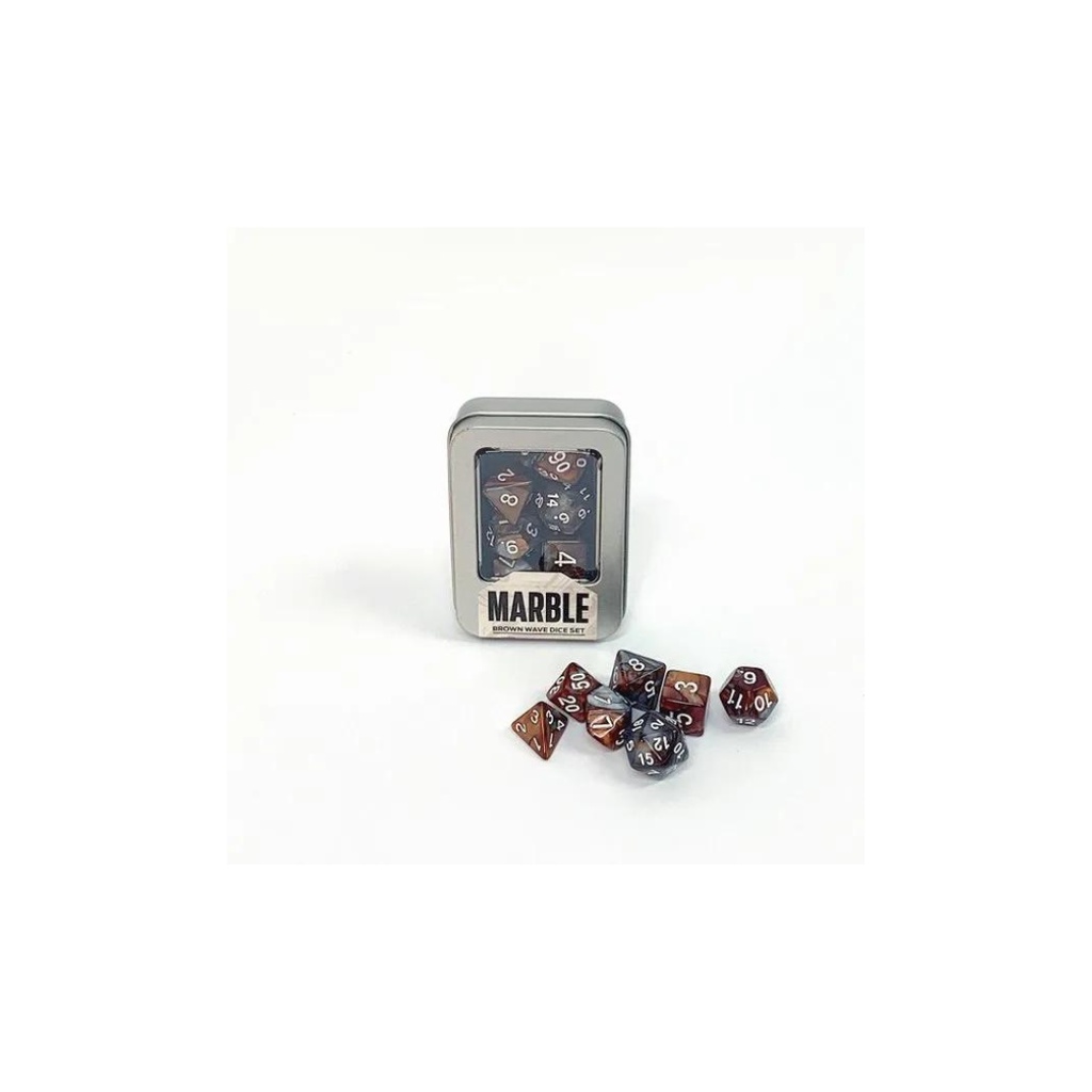 Kit de Dados: Marble - Brown Wave | Shopee Brasil
