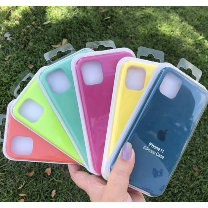 Capa Capinha Case Silicone Aveludada Para iPhone 11 Normal - Linha ...