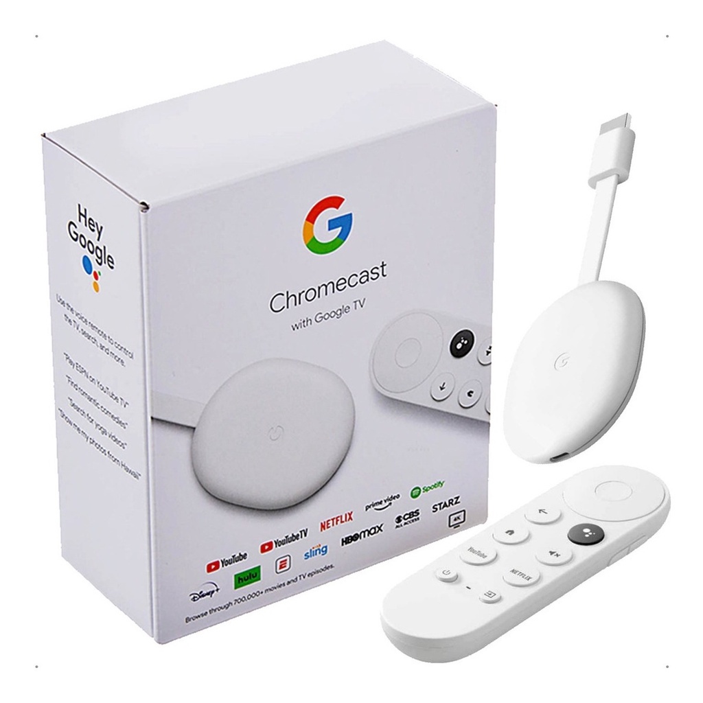 Google Chromecast With Google Tv Voz 4k 8gb 2g Memoria Ram | Shopee Brasil
