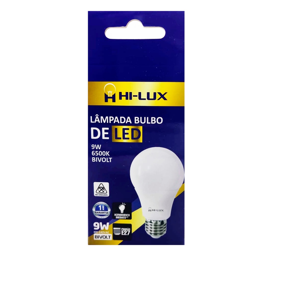 KIT C/20 LAMPADA BULBO DE LED 9W 6500K E27 BRANCO FRIO | Shopee Brasil