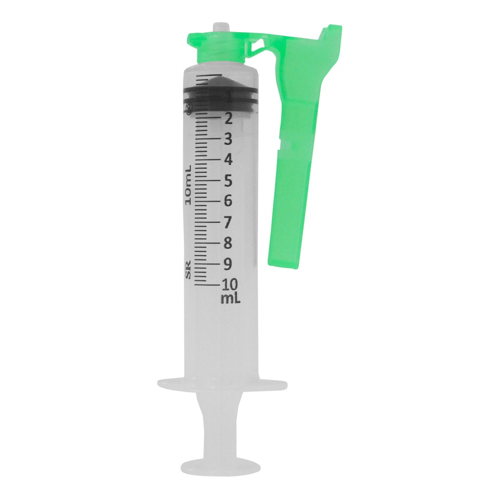 Seringa Descartavel Com Dispositivo De Segurança 10 ml Sem Agulha Luer ...
