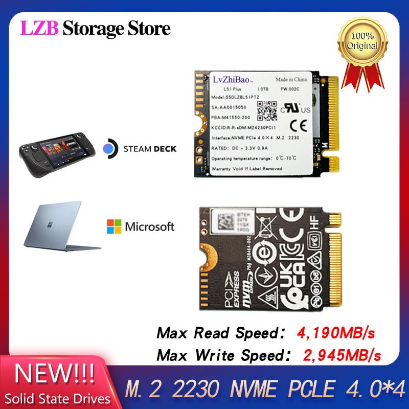 Hot Models Solid State Units L51 Plus 1TB M.2 SSD 2230 NVMe PCIe Gen ...