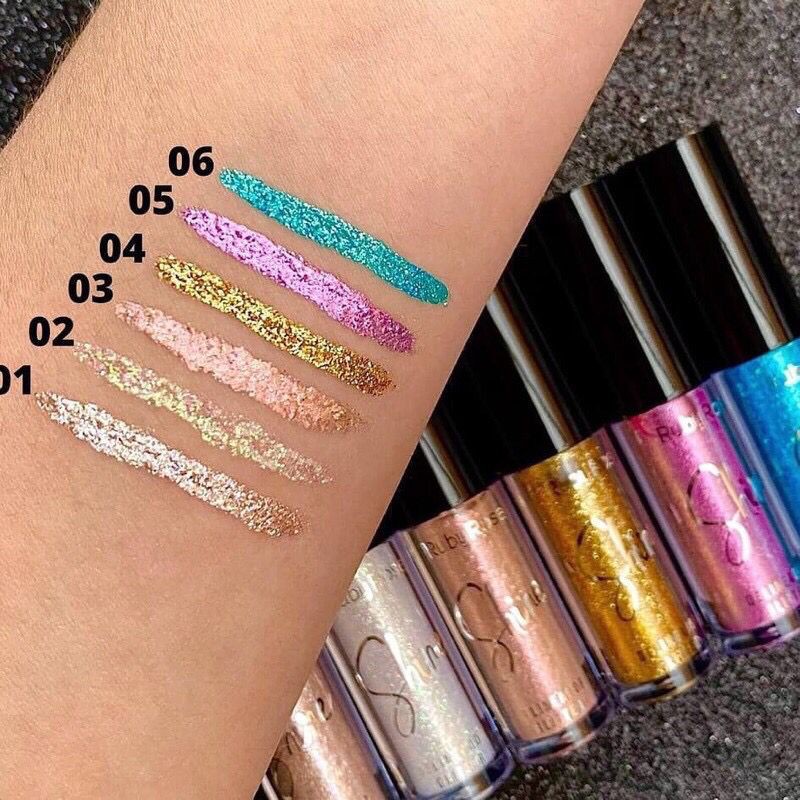 Delineador Glitter Shine Ruby Rose HB-8416 | Shopee Brasil