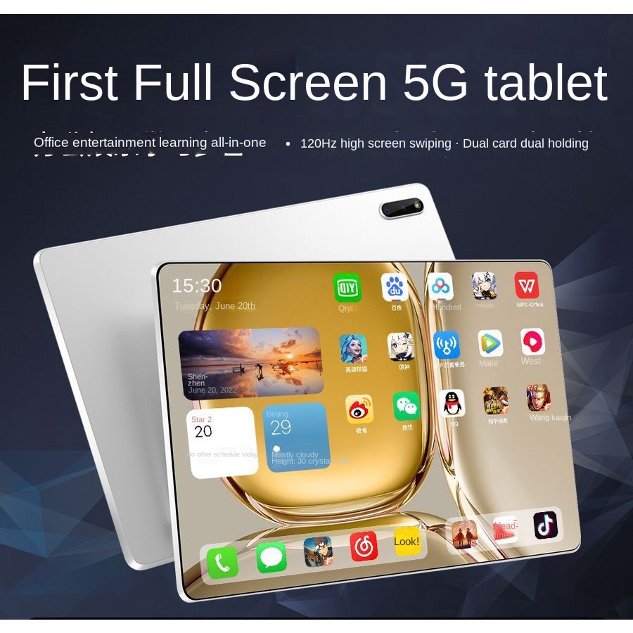 Estoque pronto 5g Tablet 14-Polegada tela grande Tablet novo almofada ...