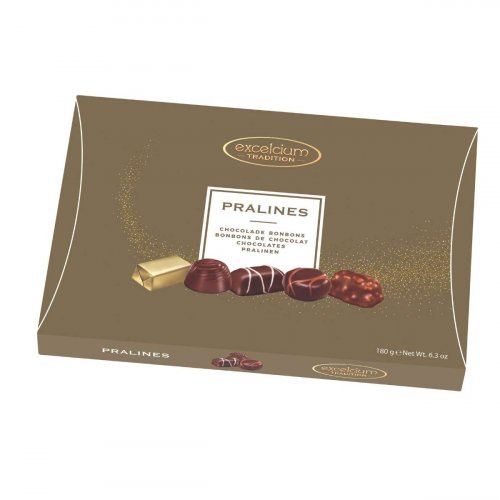 Caixa de Bombom Gold Excelcium Pralines 180 g | Shopee Brasil
