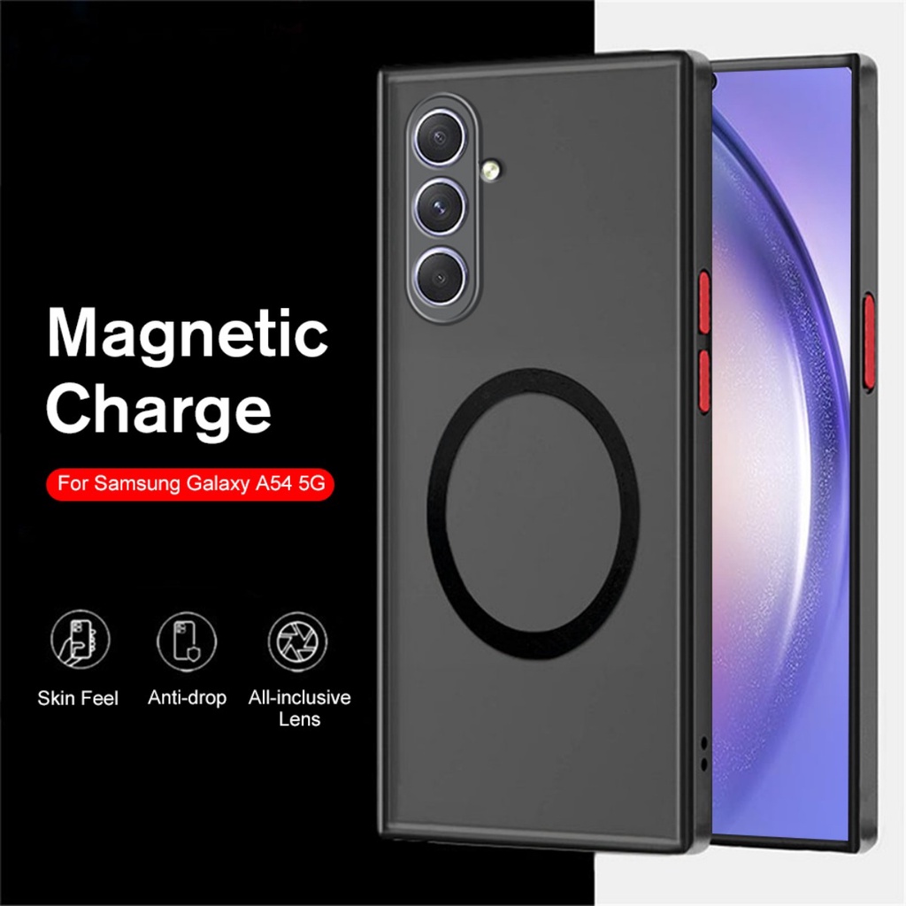 Para Magsafe Capa De Carregamento Sem Fio Samsung Galaxy A14 A24 A34 A54 A53 A13 A52s A52 A04s A ...