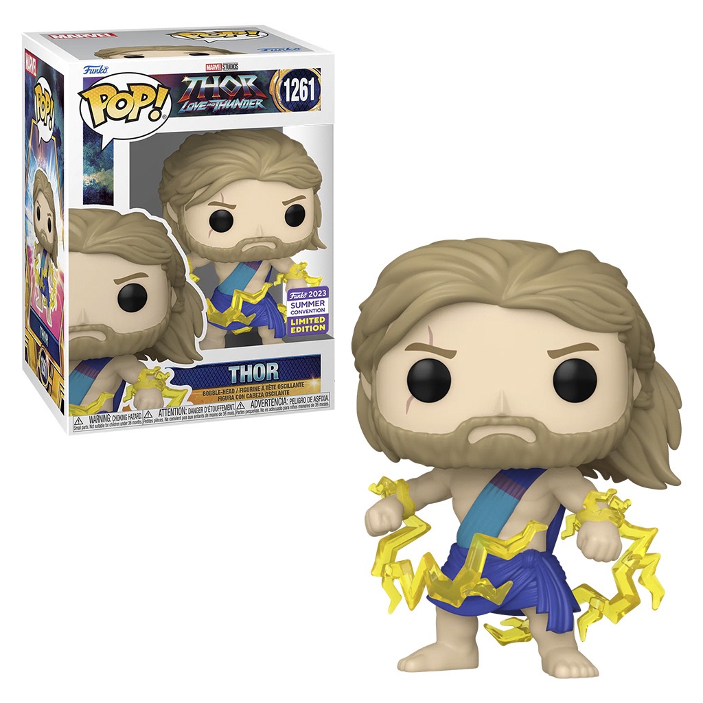 Funko Pop Thor Love And Thunder Thor In Toga 1261 Sdcc | Shopee Brasil