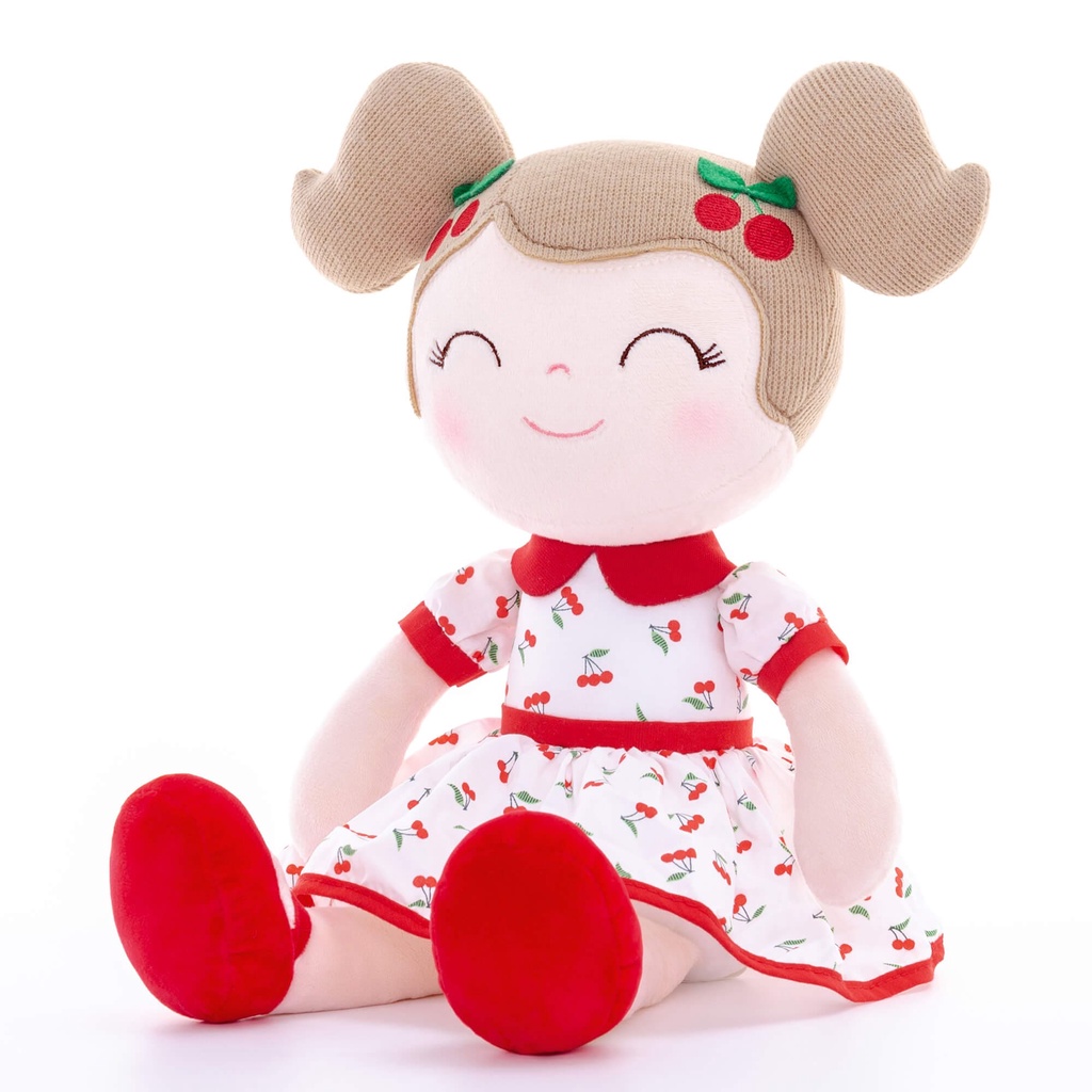 BONECA 35CM GLOVELEYA ORIGINAL CHERRY GIRL VERMELHA | Shopee Brasil