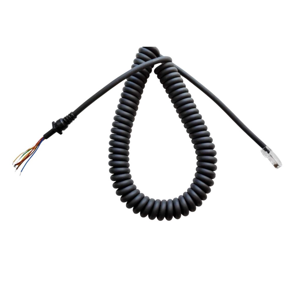 Cabo Espiralado Para Microfone Ptt Icom Hm-118t Hm-118Tn | Shopee Brasil