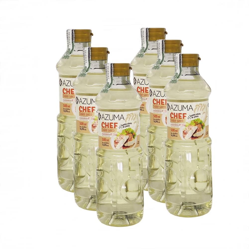 Saque Culinario Azuma Kirin Chef 500ml (Kit com 6) | Shopee Brasil