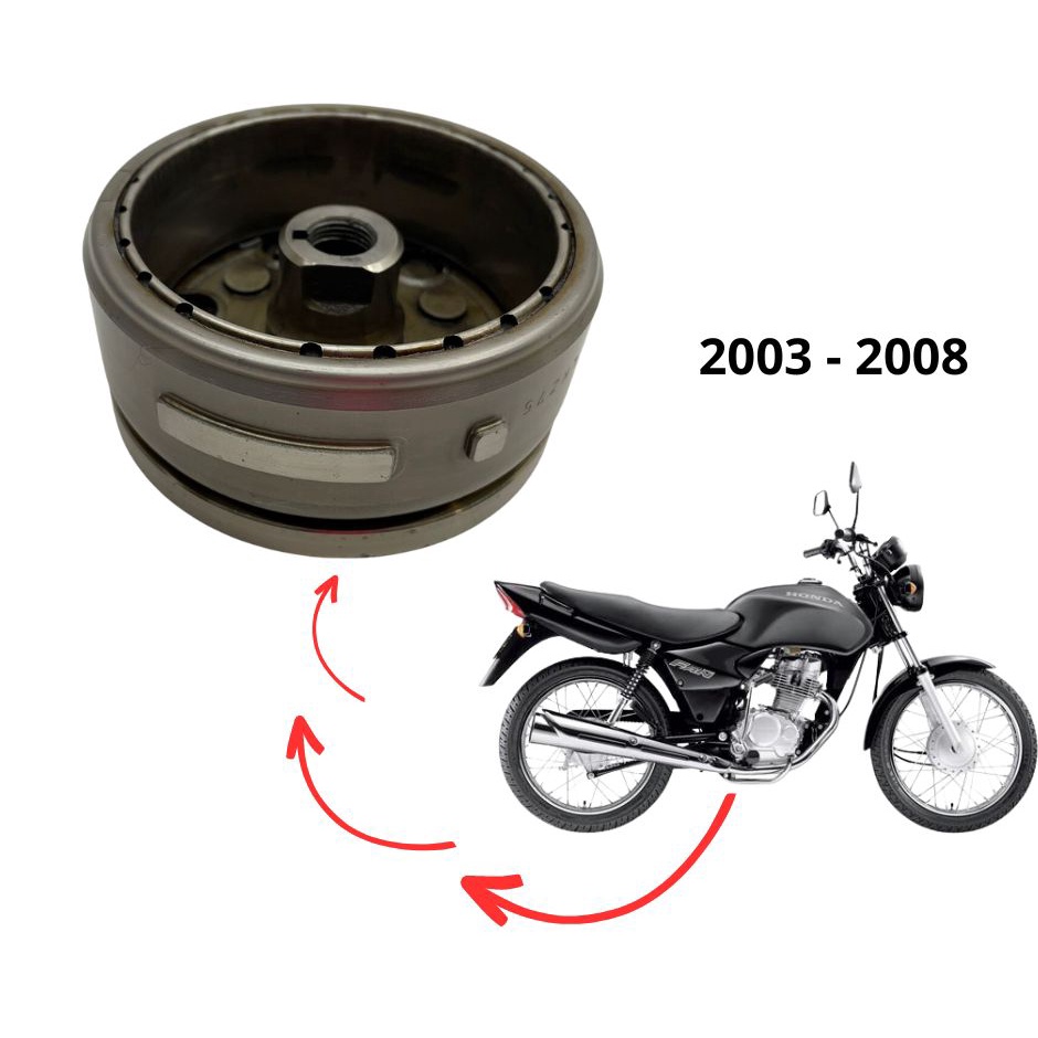 Magneto fan 125 2003-2008 original honda | Shopee Brasil