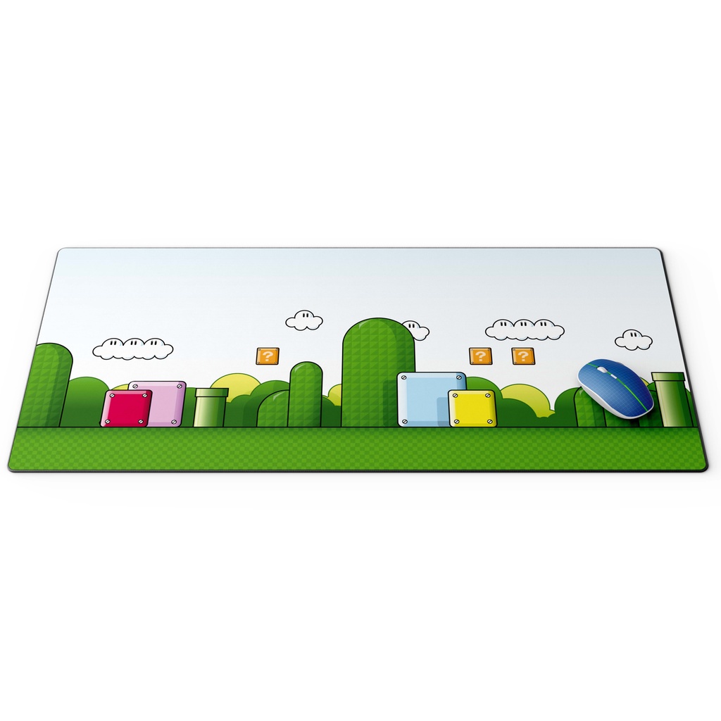 Mouse Pad Gamer 65x25 Super Mario Bros Cenario Word | Shopee Brasil