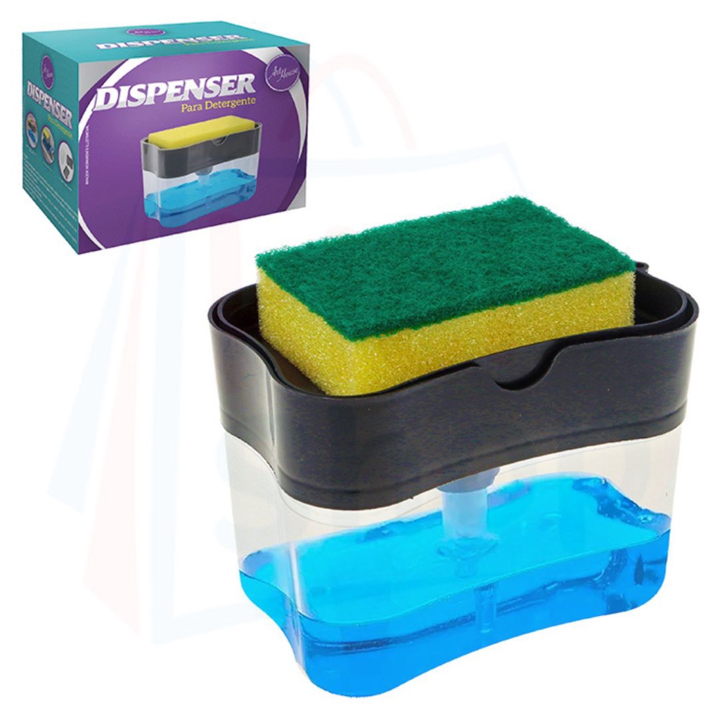 Porta Detergente E Esponja Multiuso Dispenser P/ Pia Cozinha | Shopee ...