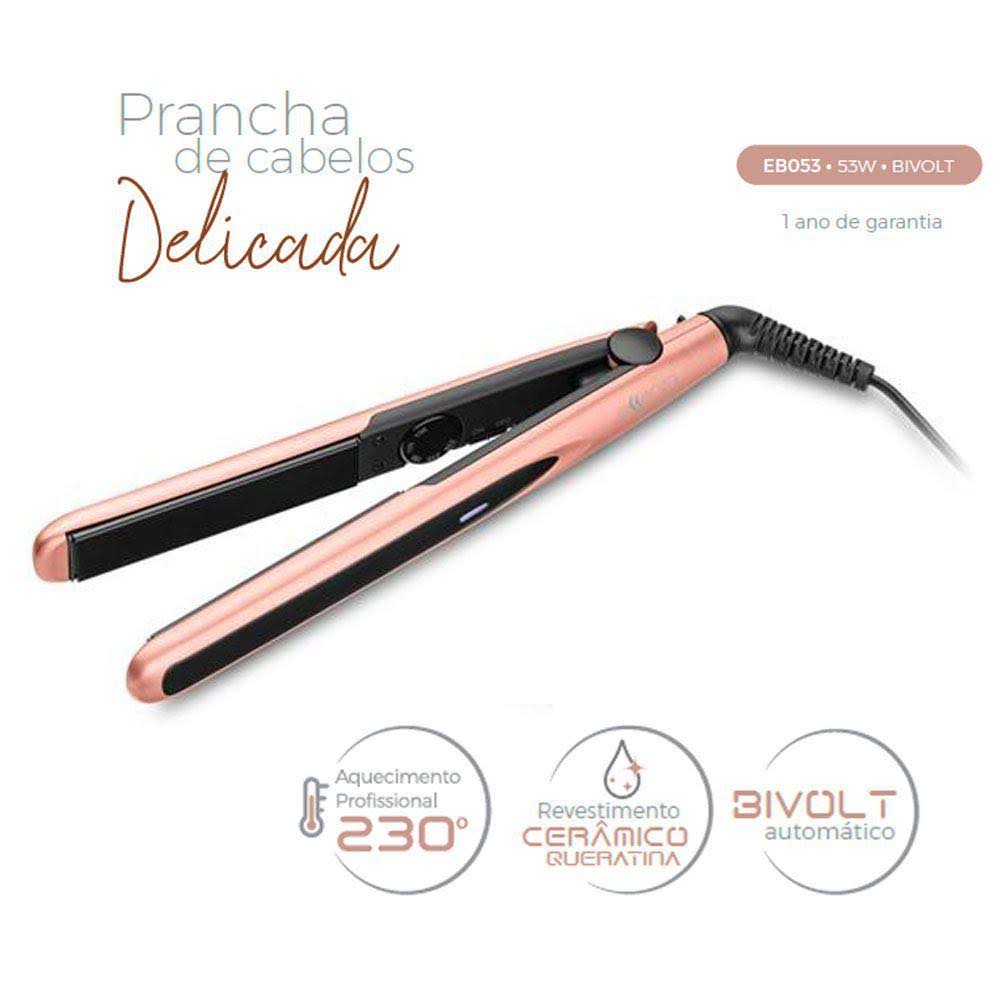 Prancha Modeladora Delicada Essenza Eb053 Multilaser Bivolt | Shopee Brasil