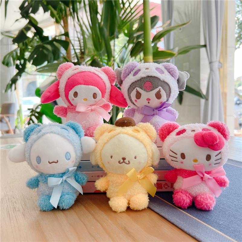 Desenho Animado Fofo Sanrio Kulomi Yugui Dog Melody Plush Doll Pendant ...