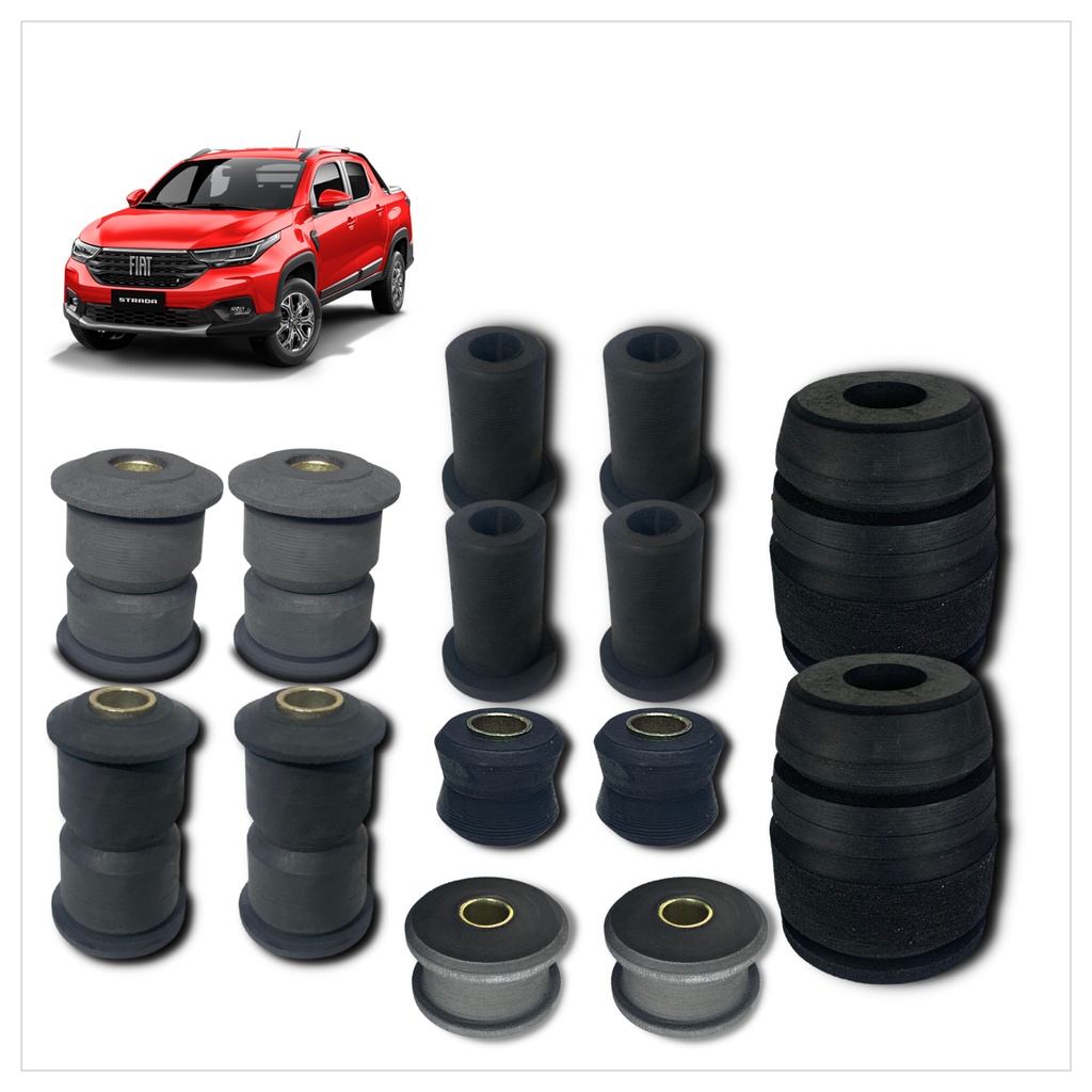 Kit Buchas Feixe Mola Traseiro Strada 2021/... 8pç Reforçado | Shopee ...