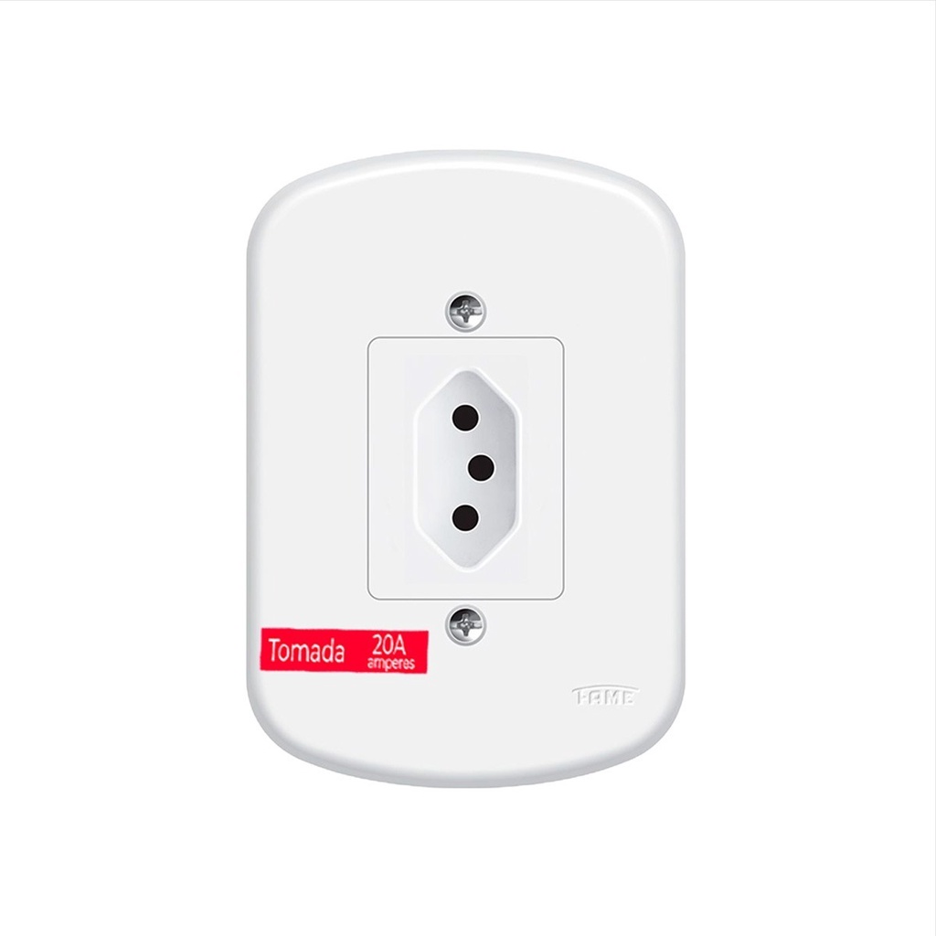 Tomada 2p+t 20a/250v~ - Blanc Fame Original | Shopee Brasil