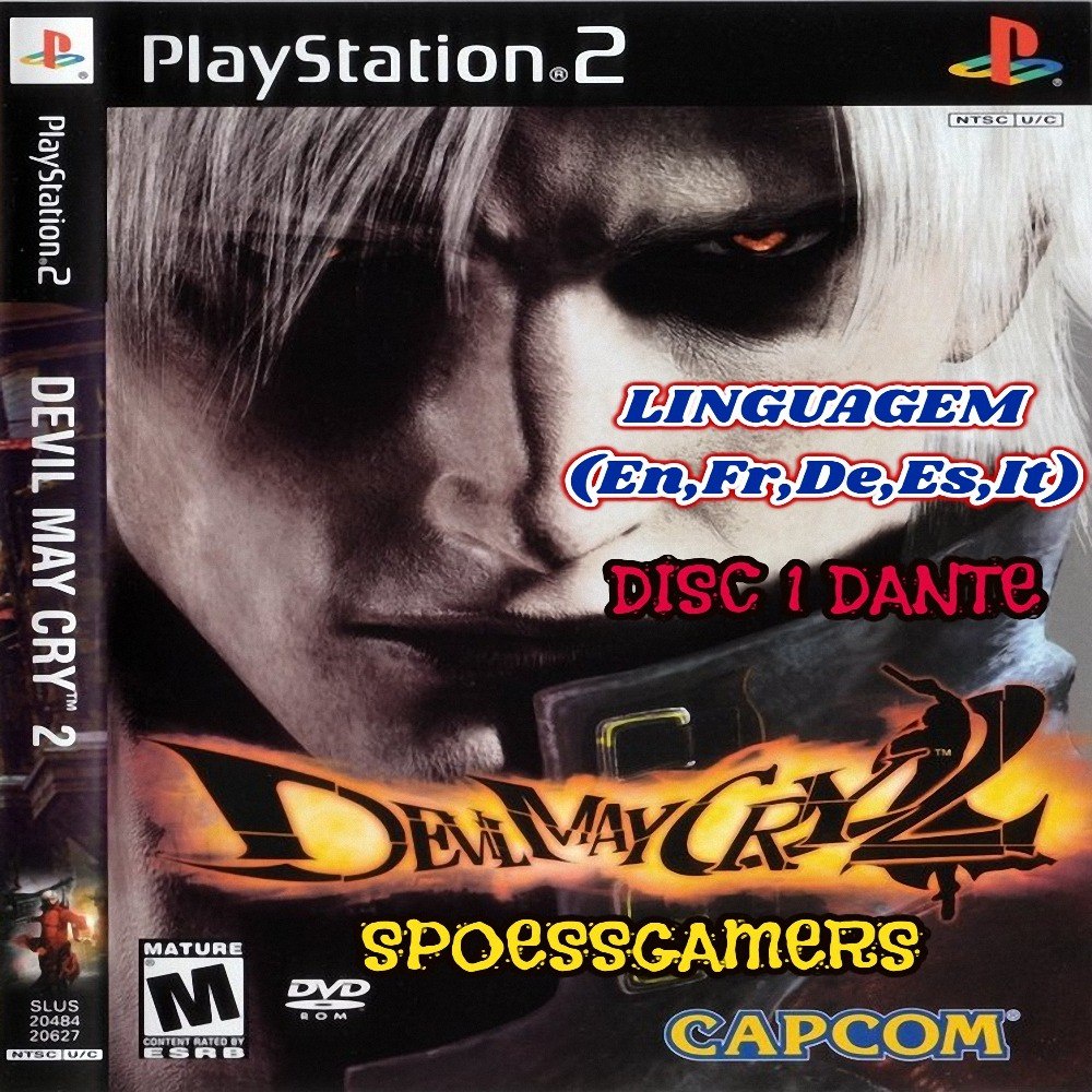 Devil May Cry 2 Ps2 ( Disc 1 Dante ) Patch . | Shopee Brasil