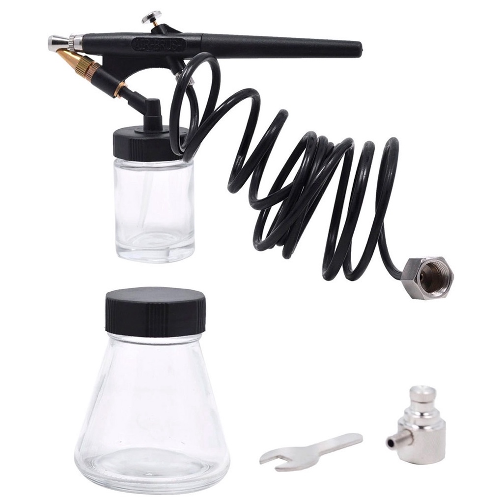 Aerógrafo de Pintura para Compressor Pneumático Tipo Caneta com 7 Peças ...