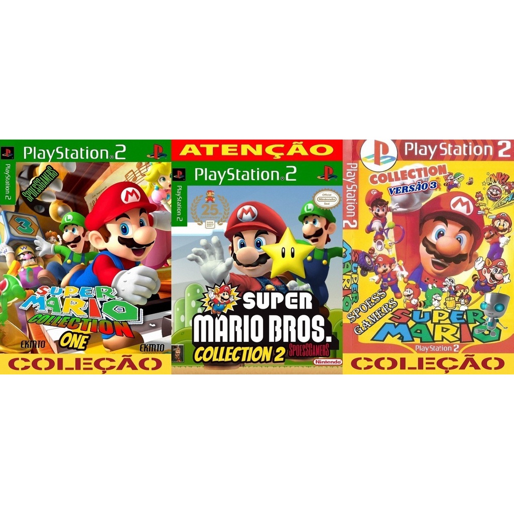 Jogo Ps 2 Mario Bros Collection 1 2 3 Coleção (3 Dvds) Patch | Shopee ...