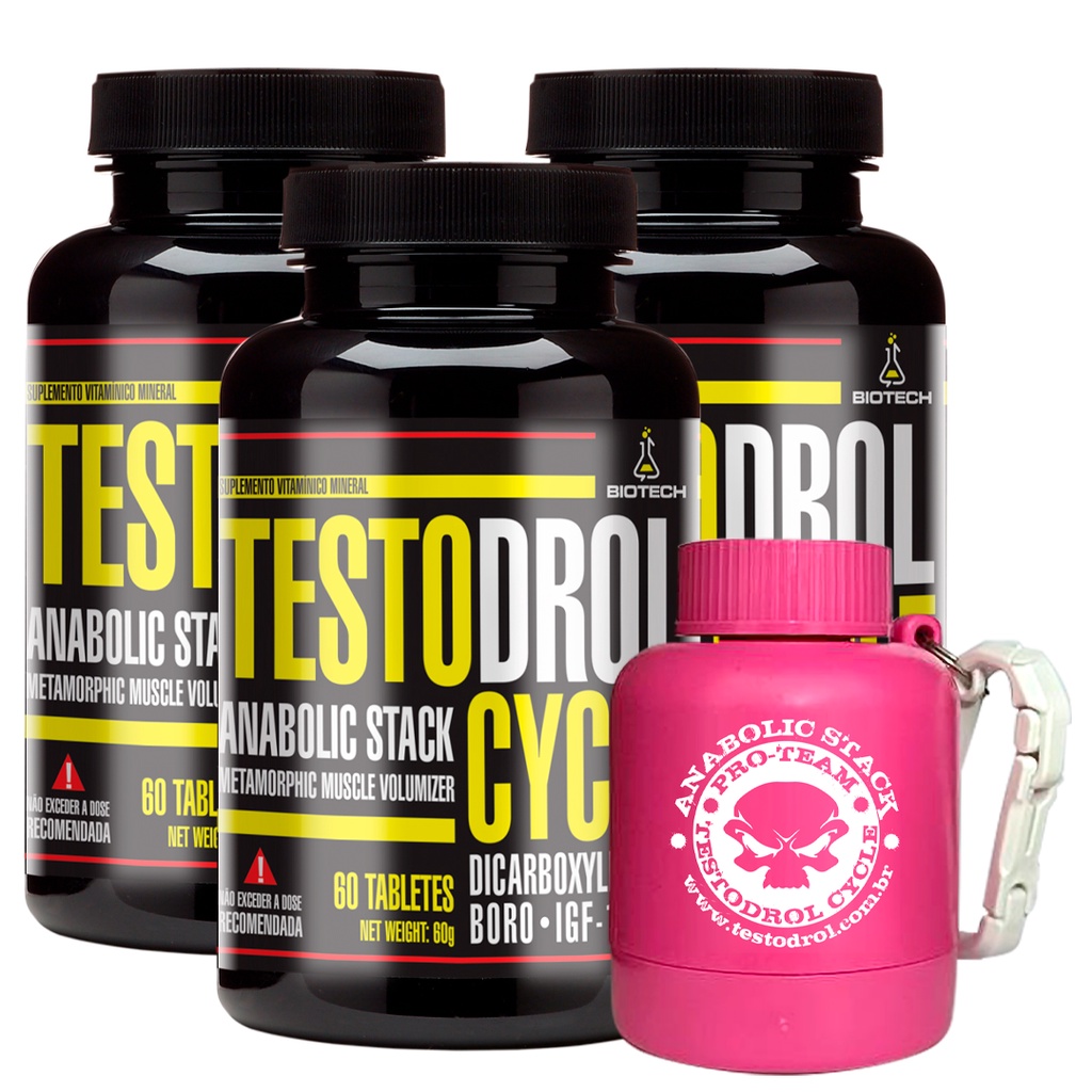 3 potes de Pré-Hormonal Testosterona Estimulante Massa Muscular ...