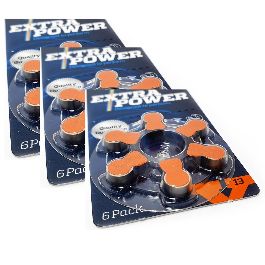 Bateria Auditiva 13 PR48 Extra Power 60 baterias 10 cartelas | Shopee Brasil