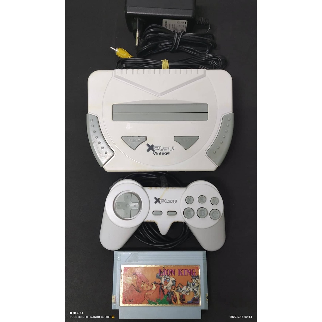 Console XPlay Vintage Completo funcionando 100% 8bits 60 pinos | Shopee ...